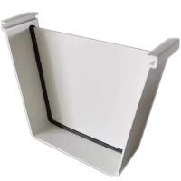 China Roofing Building Material Pvc Roof Rainwater Gutter Synthetic Plastic Rain Gutter for sale