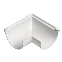 China Roofing Building Material PVC Rain Gutter Fittings Plastic Rainwater Gutter for sale