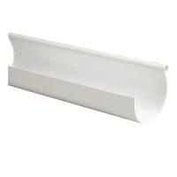 China Roofing Building Material PVC Rain Gutter Fittings Plastic Rainwater Gutter for sale