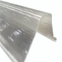 China Flat Roof Rain Gutters Roofing Accessories PVC Translucent Rain Gutter Synthetic Plastic for sale
