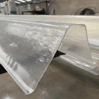 China Flat Roof Rain Gutters Roofing Accessories PVC Translucent Rain Gutter Synthetic Plastic for sale
