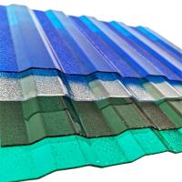 China Polycarbonate Translucent Roof Sheeting Customizable Fiber Resin Corrugated Sheet Tiles for sale