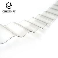 China Clear PVC Corrugated Fiber Resin Transparent Roofing Sheet Tiles 6000-12000mm for sale
