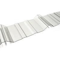 China Clear PVC Corrugated Fiber Resin Transparent Roofing Sheet Tiles 6000-12000mm for sale