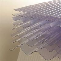 China Clear PVC Corrugated Fiber Resin Transparent Roofing Sheet Tiles 6000-12000mm for sale