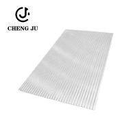 China FRP Translucent Roof Sheet 2.8-20mm Fiber Resin Glazed PVC Clear Corrugated Panel for sale