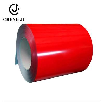 China Red Color Coated Galvanized Steel Coil 0.15-1.2mm 600-1250mm for Metal Building for sale