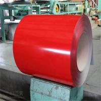 China Red Color Coated Galvanized Steel Coil 0.15-1.2mm 600-1250mm for Metal Building for sale