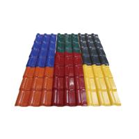 China Synthetic Resin PVC Roofing Tile 2mm Thick Color Coated Plastic Roof Sheet for Villa for sale