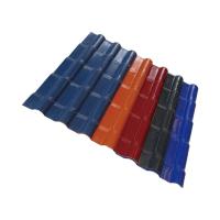 China Synthetic Resin PVC Roofing Tile 2mm Thick Color Coated Plastic Roof Sheet for Villa for sale