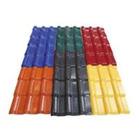 China Synthetic Resin PVC Roofing Tile 2mm Thick Color Coated Plastic Roof Sheet for Villa for sale