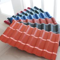 China Orange Customizable PVC Synthetic Resin Roofing Sheet Tiles 1130mm Width 1.5-4mm Thickness for sale