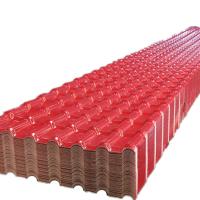China Synthetic Resin PVC Red Roofing Sheet Tile 2.0mm Thickness 1075mm Width for sale