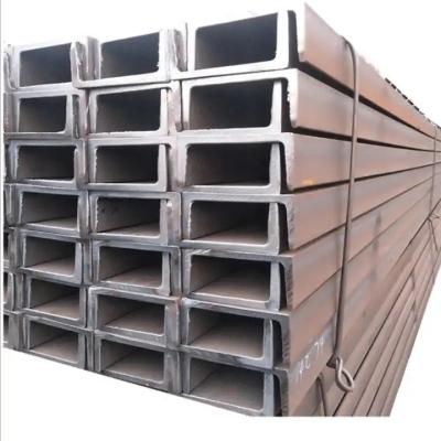 China Hot Rolled Carbon Steel U Channel Beam SS400 A36 Q235 50x25mm to 400x110mm for sale