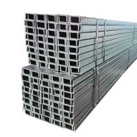 China Hot Rolled Galvanized U Channel Steel Beam Purlin 50x37mm to 400x104mm for sale