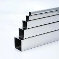 China Stainless Steel Square Tube 304 316 316L 2mm to 8mm Thickness Mill Finish Pipe for sale