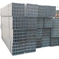 China Galvanized Steel Corrugated Square Tubing 0.35mm-9mm Thickness ERW Welded Rectangular Pipe for sale