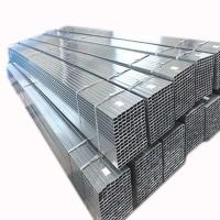 China Galvanized Steel Corrugated Square Tubing 0.35mm-9mm Thickness ERW Welded Rectangular Pipe for sale