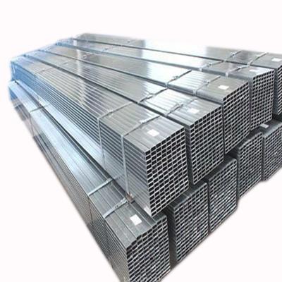 China Galvanized Steel Corrugated Square Tubing 0.35mm-9mm Thickness ERW Welded Rectangular Pipe for sale
