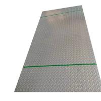 China Hot Rolled Embossed Stainless Steel Floor Checker Plate 5mm Thickness for sale
