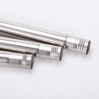 China Thread Splicing Rod Stainless Steel Material Customized Mop Broom Metal Handle for sale