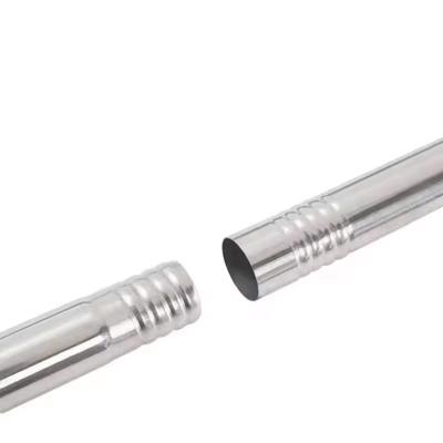 China Thread Splicing Hollow Round Pipe Polished Stainless Steel Connecting Rod for sale