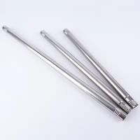 China Thread Splicing Hollow Round Pipe Polished Stainless Steel Connecting Rod for sale