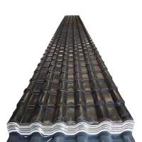 China Custom ASA Synthetic Resin Roof Tile Double Roman 2.5mm Thickness 880mm Purlin Distance for sale