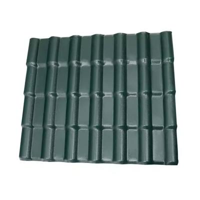 China ASA Synthetic Resin Roof Tiles 1050mm Width 2.3mm Thickness Corrugated PVC Shingle Tile Roofing Sheets for sale