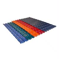 China Synthetic Plastic Shed Roof Panels 1.5mm Thick UV Resistant PVC Roofing 1050mm Width for sale