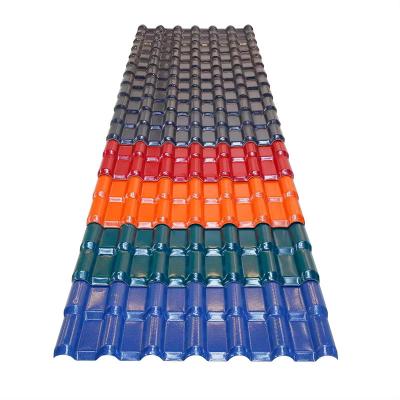 China Synthetic Plastic Shed Roof Panels 1.5mm Thick UV Resistant PVC Roofing 1050mm Width for sale