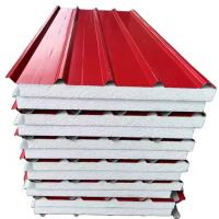 China EPS Sandwich Panel 50-150mm Thickness Fireproof Insulated Roof Panel 1000mm Width for sale