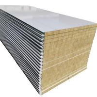 China Rock Wool Sandwich Panel Thermal Insulated Aluminum Roofing Panel 50-200mm Thickness for sale