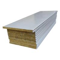 China Rock Wool Sandwich Panel Thermal Insulated Aluminum Roofing Panel 50-200mm Thickness for sale