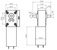 China KG-5840-31ZY DC 24v Reduction Gearbox Gear Motor For Smart Surniture Swing Window Motor for sale