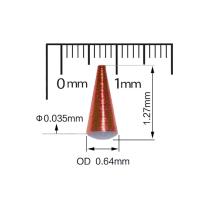 China High Frequency Broadband Conical Inductors 10MHz to 40GHz with Flying Leads for Bias Tee Applications for sale