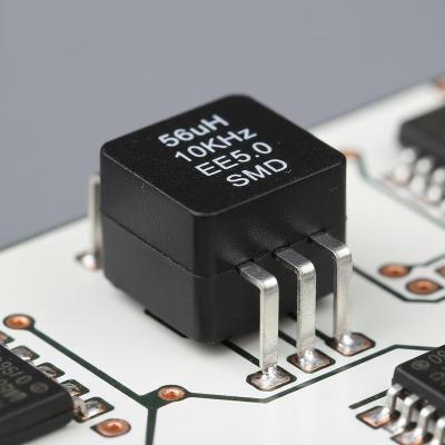 China 56uH 10KHz EE5.0 Ferrite Core SMD Signal Transformer for Flash Tube Applications for sale