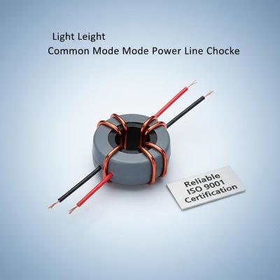 China Light Weight Common Mode Power Line Choke with ISO 9001 Certification and 10KHz Test Frequency for sale