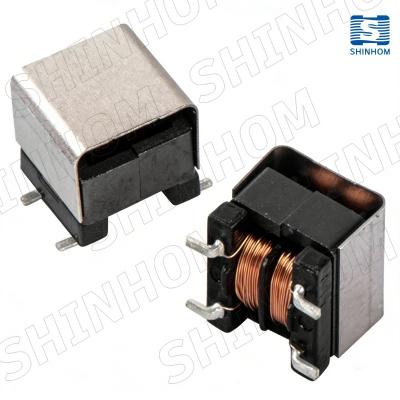 China SLFE8.3 Series Common Mode Choke 1 mH to 50 mH 1500 Vdc Isolation for EMI Filtering for sale
