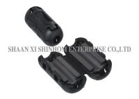 China Cylindrical Ferrite Split Core 8-13.6mm Radius Snap-On EMI RFI Noise Suppressor for Power and USB Cables for sale