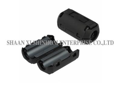 China Cylindrical Ferrite Split Core 8-13.6mm Radius Snap-On EMI RFI Noise Suppressor for Power and USB Cables for sale