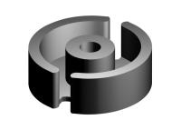 China Cylindrical Ferrite Core Toroid 12.7mm to 38.4mm Sizes with 33-96 nH/N² AL Values for Power Converters for sale