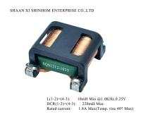 China Ferrite Hollow Square Flat Wire Common Mode Choke 10mH 1.8A 250V for sale