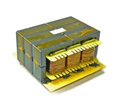 China E71/33/32 Composite Ferrite Core High Frequency Transformer for Welding Machines - Class F 155℃ Insulation for sale