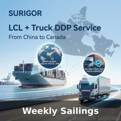 China FCL DDP Service with Fast Transit Door to Door Delivery Across Canada Nationwide for sale