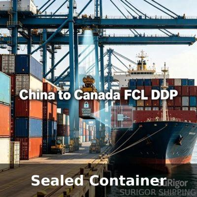 China Secure FCL DDP Service to Canada with No Import Licence Needed and Sealed Container for Double Clearance Duty Paid Shipping for sale