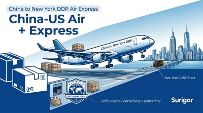 China DDP Air Express Service China New York JFK Door-to-Door Duty Paid Customs Cleared for sale