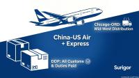 China DDP Air Express Service China Chicago ORD Door-to-Door Duty Paid Customs Cleared for sale
