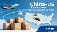 China Air Freight DDP Residential Delivery USA China Remote Area Door Service Cleared for sale