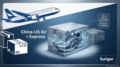 China Air Freight DDP Footwear Sneakers China USA Door Delivery Duty Paid Customs Cleared Service for sale